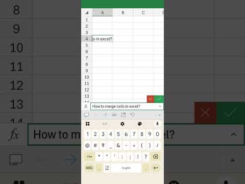 Merge cells in Excel ‼️