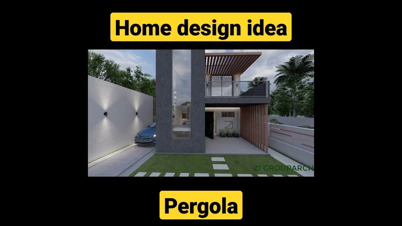 best Elevation design for 2 floor in usa #modern_elevation #pergola #top_design