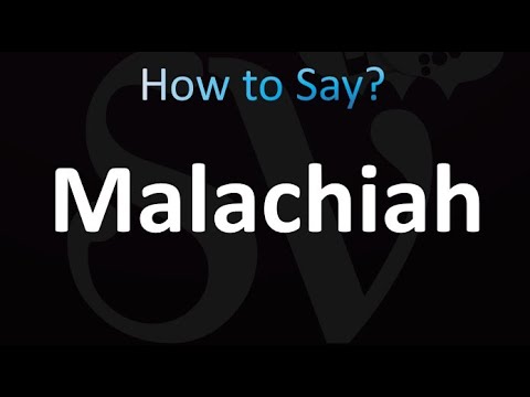 How to Pronounce Malachiah (correctly!)