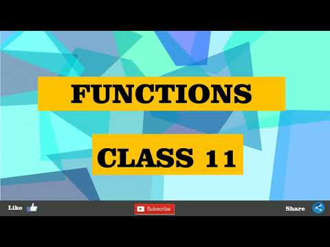 Functions | What is function | Definition | Domain |Range in finction