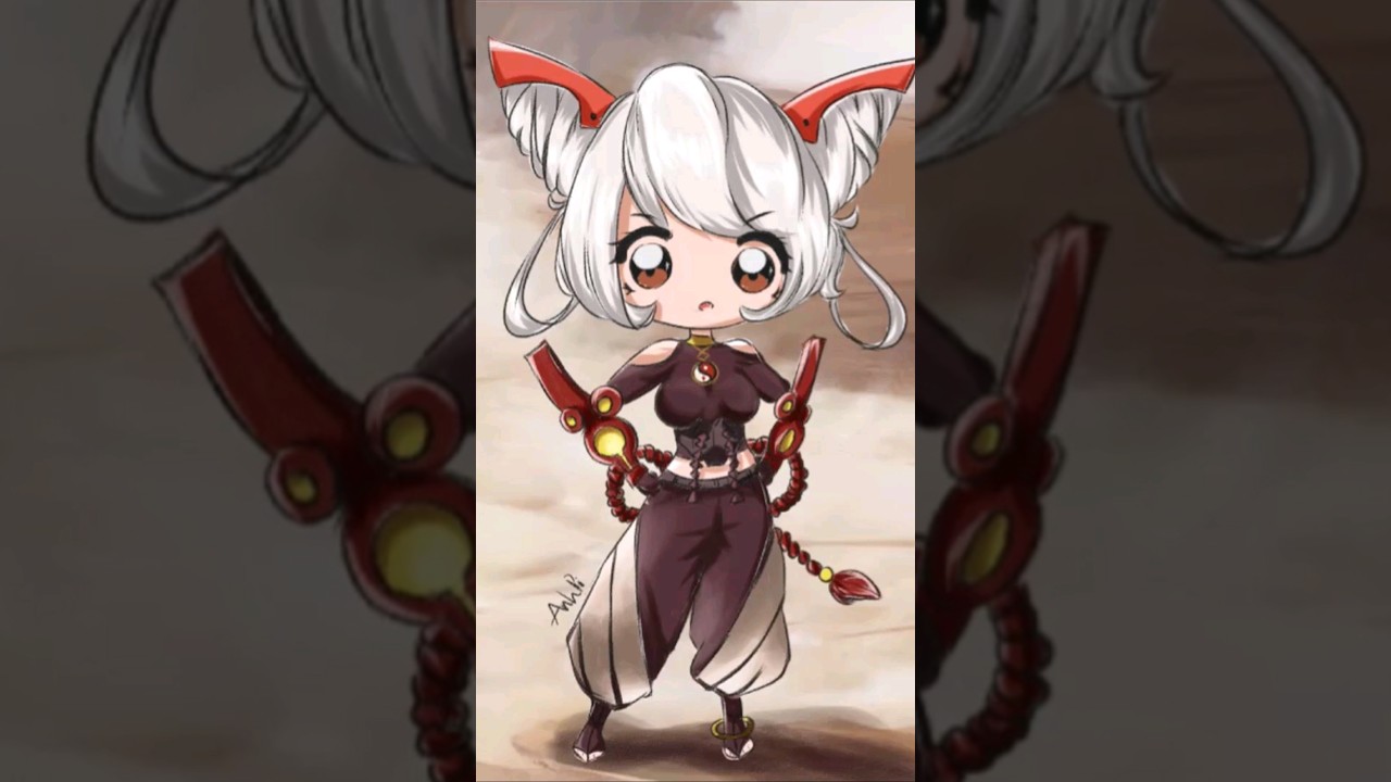 Drawing Chibi Qi - Arena of Valor Game #anhpiori #qi #aov #liênquânmobile