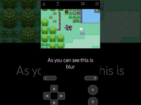 how to improve the screen quality of games in John gba emulator