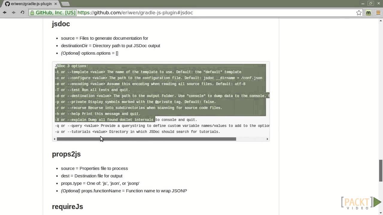 Effective Gradle Implementation Tutorial: JSDoc | packtpub.com