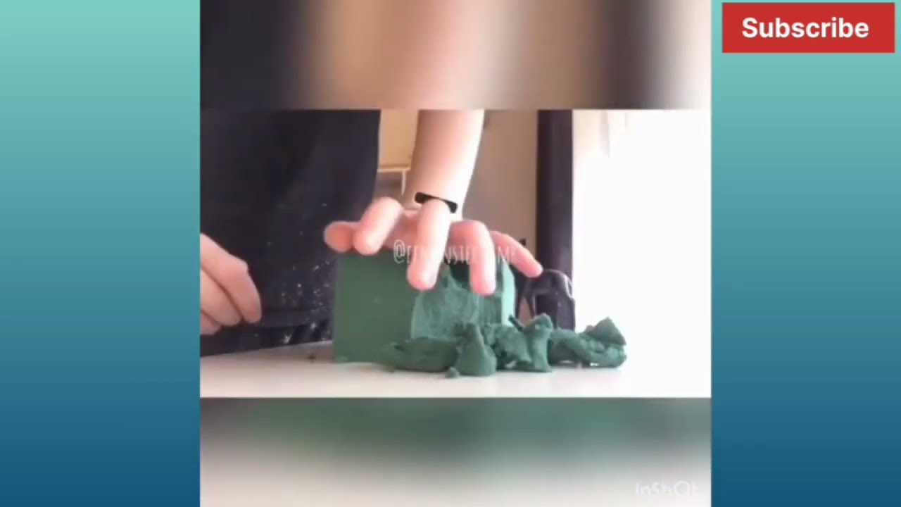 Crunchy Floral foam ASMR Compilation #edited