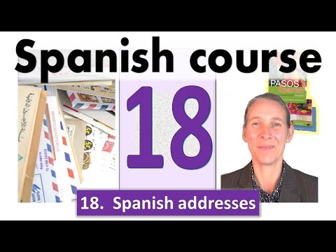 Pasos lesson 18. Addresses and emails in Spanish 2D