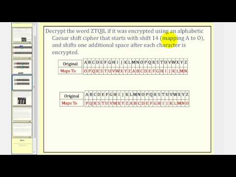 Cryptography: Caesar Cipher With Shift | Math Help from Arithmetic ...