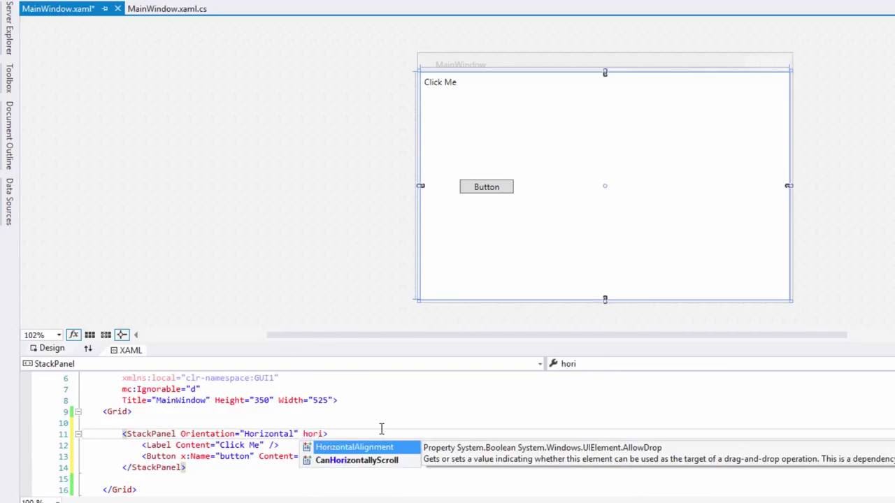 C# WPF and GUI - StackPanel