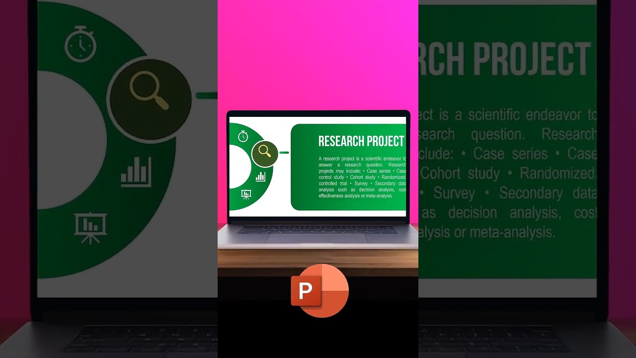 Simple powerpoint animation using morph transition #animation #powerpointanimation #office #shorts