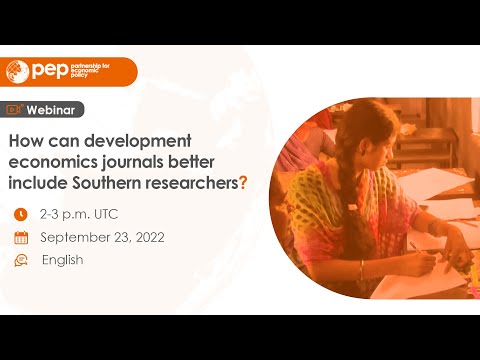Webinar: How can development economics journals better include Southern researchers?