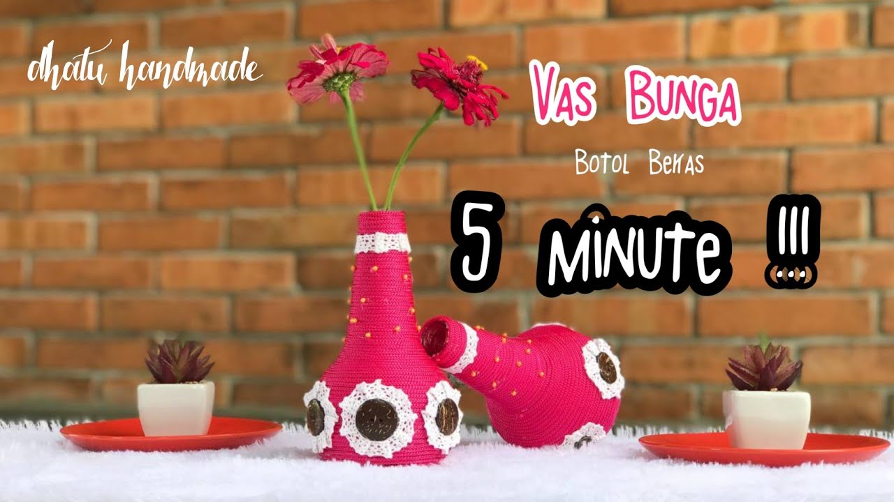 Ide Kreatif Cara Membuat Vas Bunga dari Botol Bekas