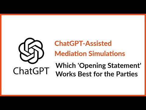 ChatGPT - Which Mediator's Opening Statement Works Best for the Parties. - and Why