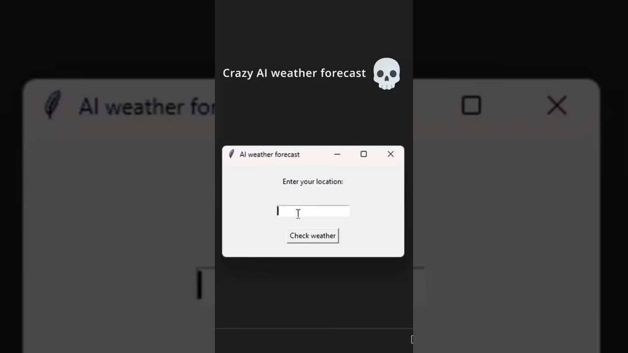 Crazy AI weather forecast