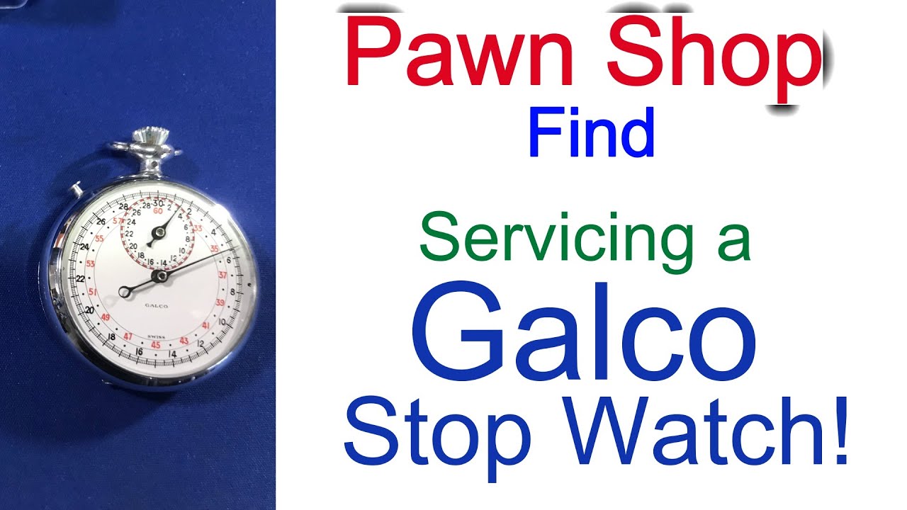 Pawn Shop Find!  Vintage Galco Stopwatch by Jules Racine,  Let's get it running