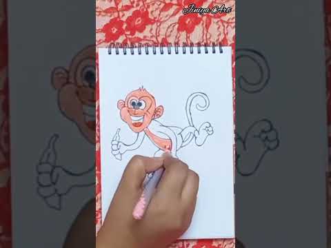 #shorts #monkey |Monkey Drawing | | Monkey Drawing Easy |