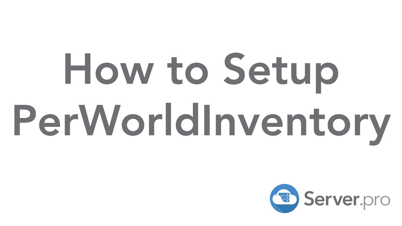 How to Setup PerWorldInventory - Minecraft Java