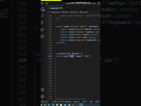 Input type file in html