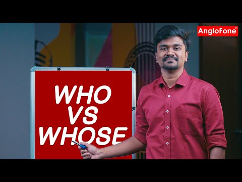 Who vs Whose | Spoken English in Tamil
