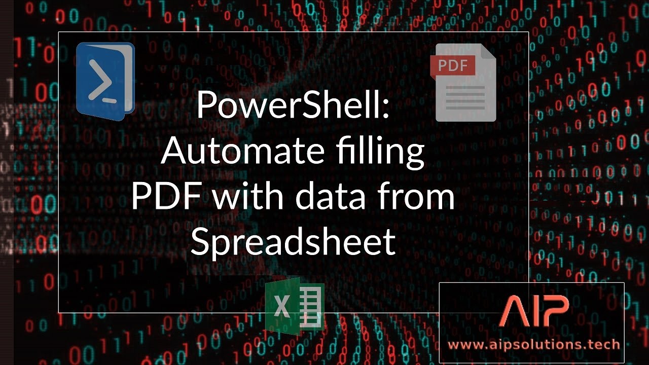 Automate filling out PDF with data from Spreadsheet