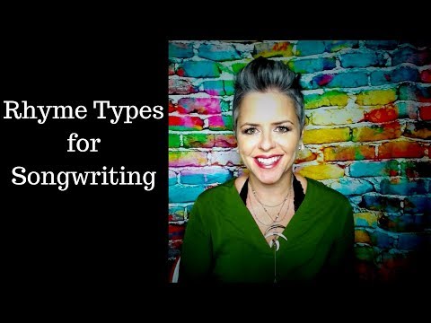 Rhyme Types for Songwriting