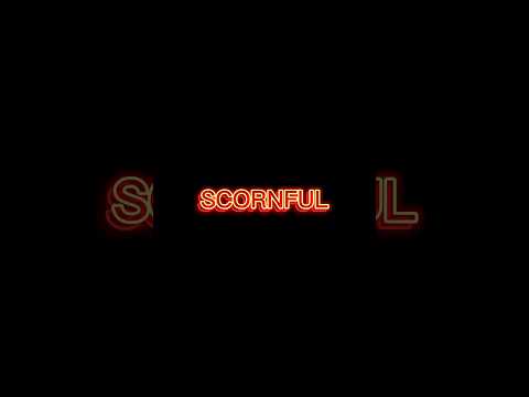 SCORNFUL meaning with an example#ielts#wordswithmeaning#english#learn#englishwords#learning#growth