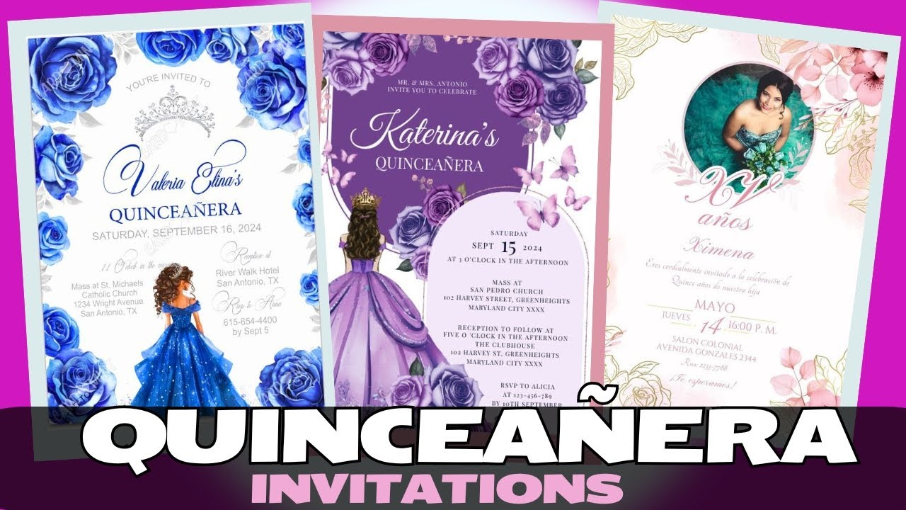 👑✨ Quinceañera Invitation Ideas | Elegant & Creative Invitations for Your Big Day 🎉