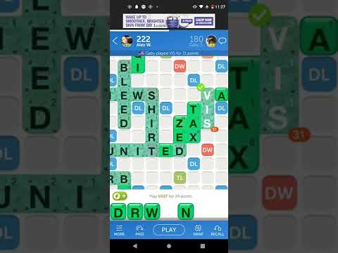 Decent Good Plays on Words With Friends #WordsWithFriends (1)