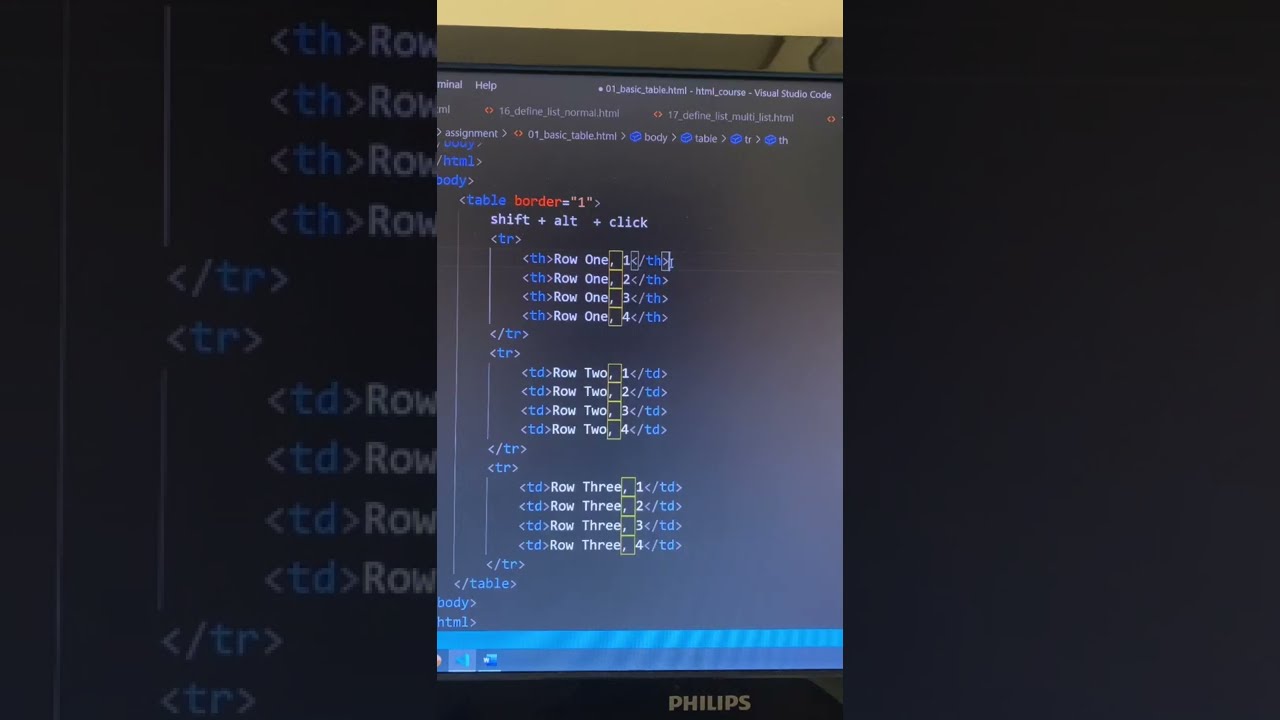 Choose multi lines by: shift +alt+click and drag cursor,Visual Studio Code Tips