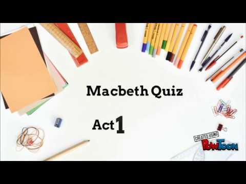 Macbeth Act 1 Scene 2 Quiz