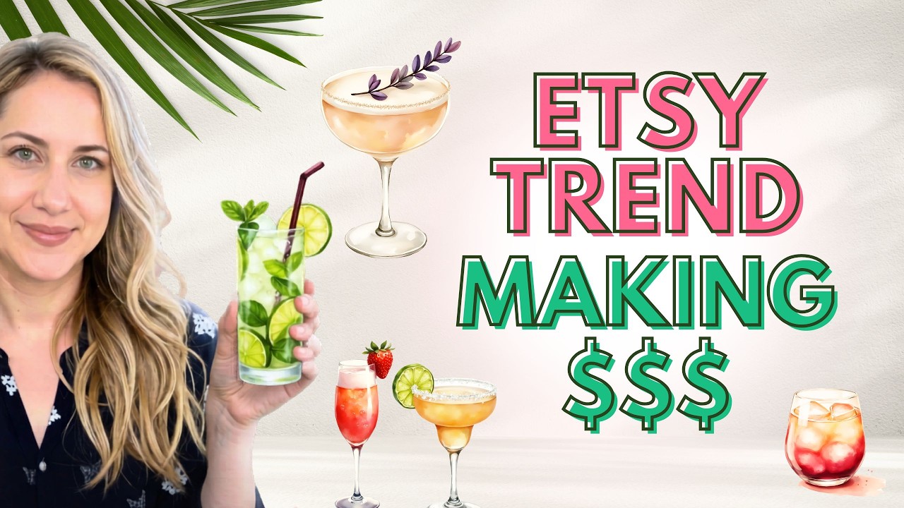 This Cocktail Clipart Trend Is Making Etsy Sellers $$$ (Full Step-by-Step)