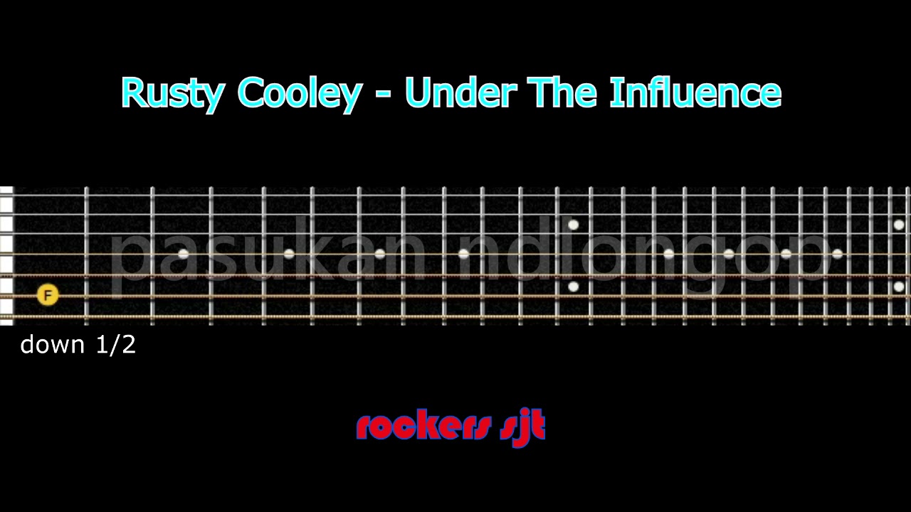 Rusty Cooley , Under The Influence guitar tutorial cover