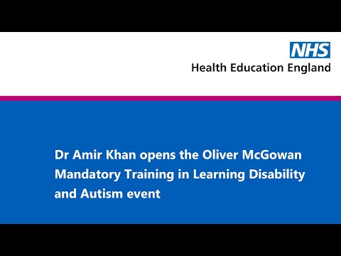 Dr Amir Khan opens the Oliver McGowan Mandatory Training in Learning Disability and Autism event