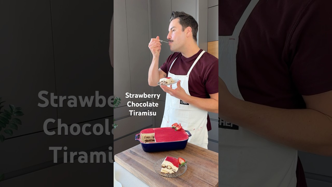 A lil Valentine’s Day strawberry chocolate tiramisu! What could be better than that?! #tiramisu