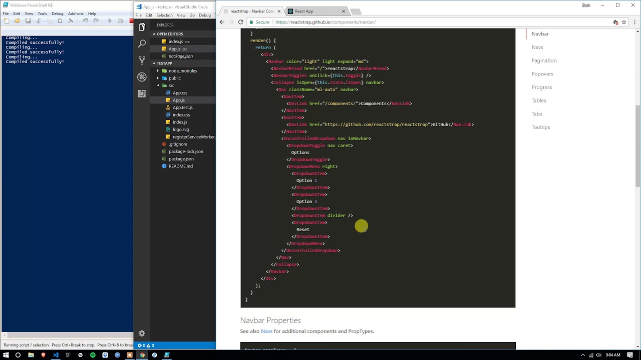 React.js - Adding a component using Reactstrap