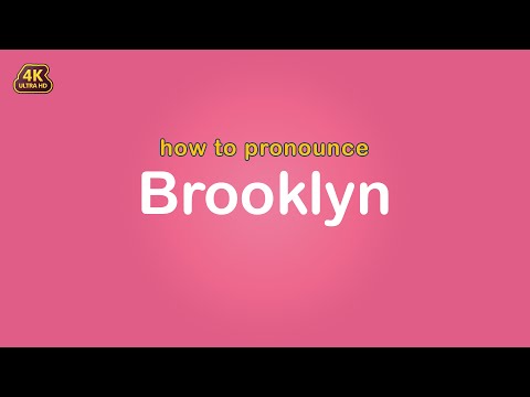 how to pronounce Brooklyn 【Name】