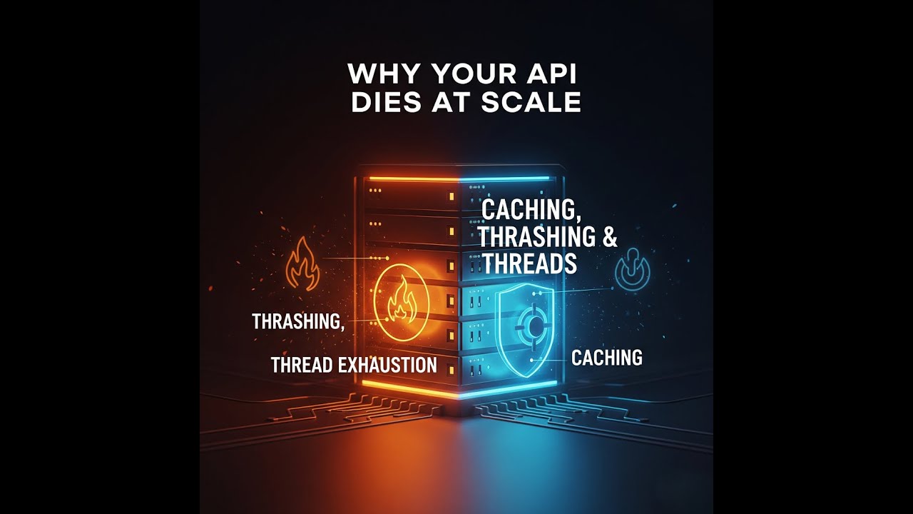 Caching, Thrashing & Threads: Why Your API Dies at Scale (Fixes)🚀😊👍