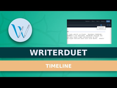 How To Go Back To Earlier Versions Of Your Draft With WriterDuet’s „Timeline“ Feature