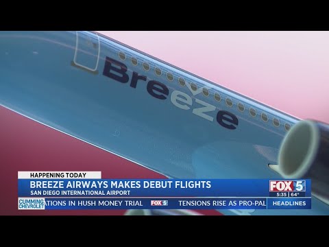 Breeze Airways makes its debut at San Diego International Airport