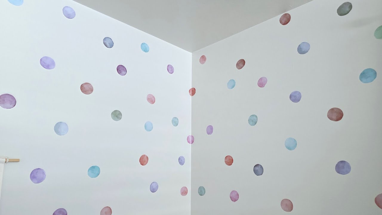 Nursery Makeover! 🌈 Polka Dot Decals Review! ✨