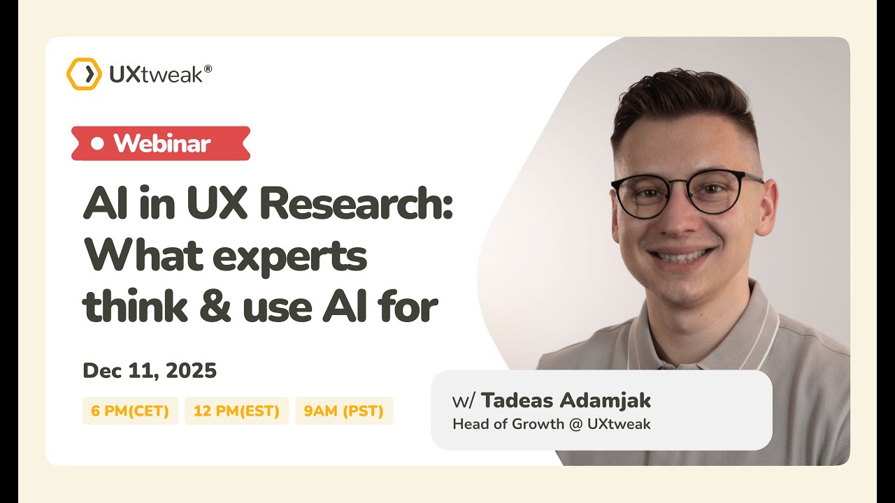 AI in UX Research: What Experts Think & Use AI for w/ Tadeas Adamjak