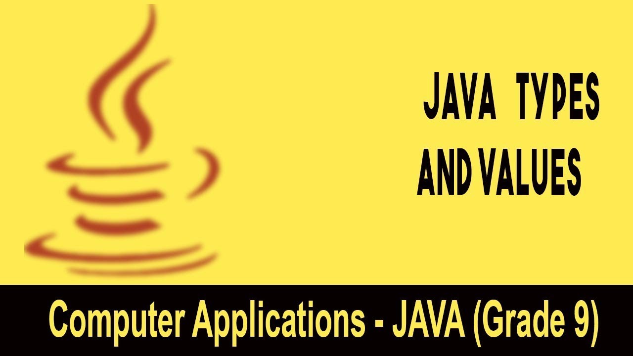 Computer science: Introduction to JAVA GUI | Java Types And Values | Program Creation | Unit 18
