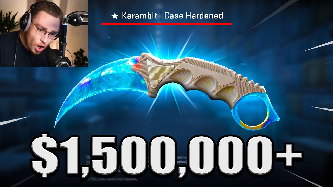 I unboxed the rarest knife in CS2.. (Blue Gem #387)