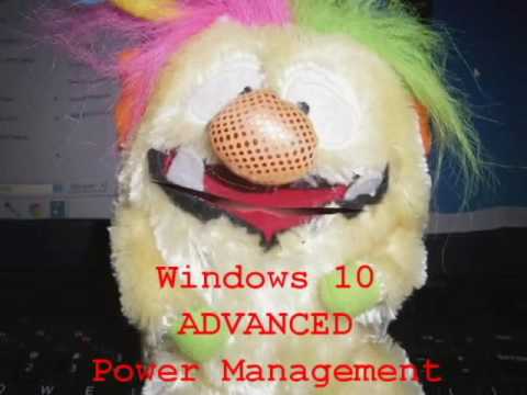 Windows 10 Advanced Power settings