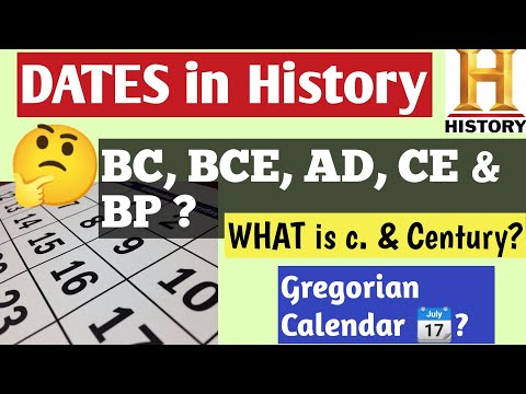 Difference b/w BC, BCE, AD, CE, BP | What is c. or ca.? | Gregorian Calendar | #humanitieslover