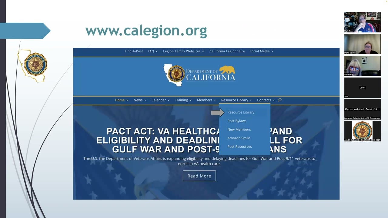 American Legion California Post Bylaws Class