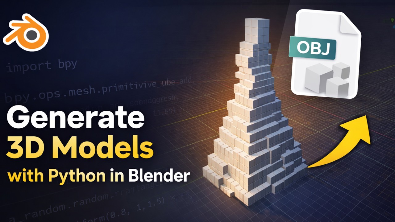 How to Use Python in Blender to Generate 3D Models (Step by Step)