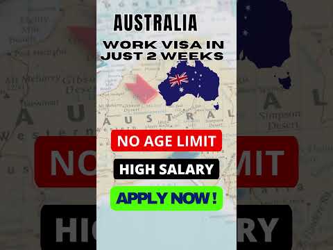 au The EASY Way to Get Australian Work Visa in 2 Weeks |Salary $70000 | PR after 2 Years | #reels