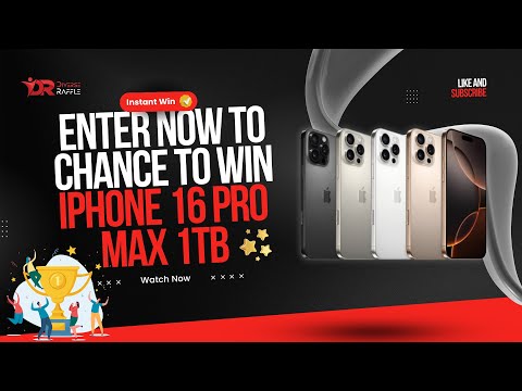 Instant Win iPhone 16 Pro Max 1TB Titanium Body - Diverse Raffle