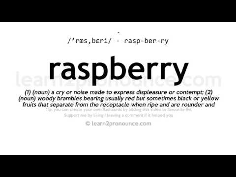 Pronunciation of Raspberry | Definition of Raspberry