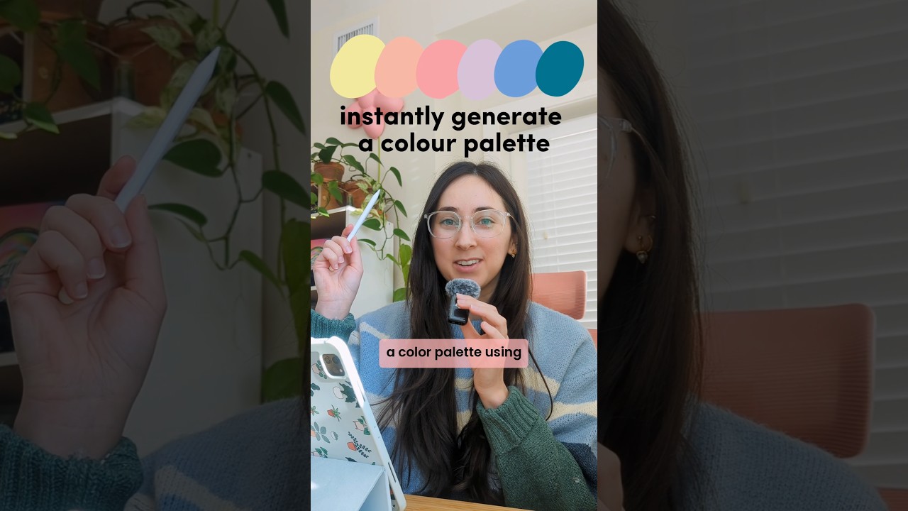 How to instantly generate a color palette with swatches in #adobefresco 🎨✨