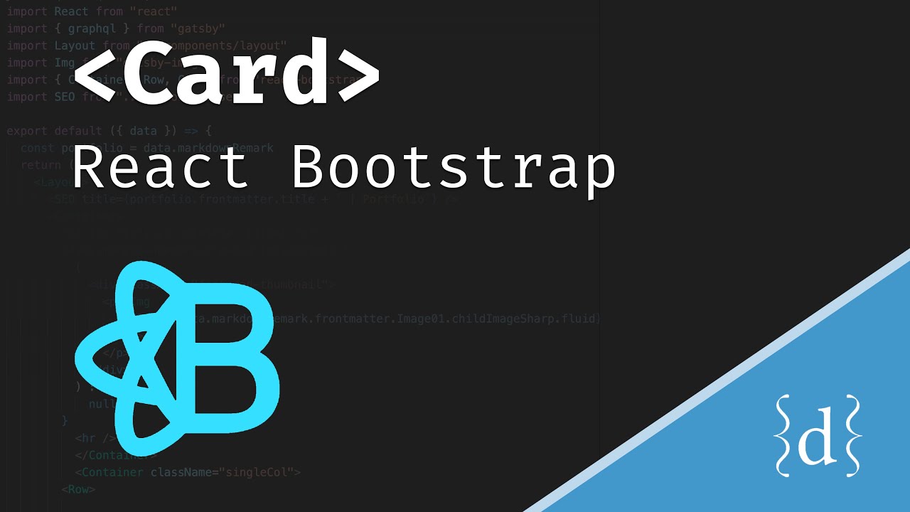 How to Use React Bootstrap Cards in Gatsby JS, The Basics